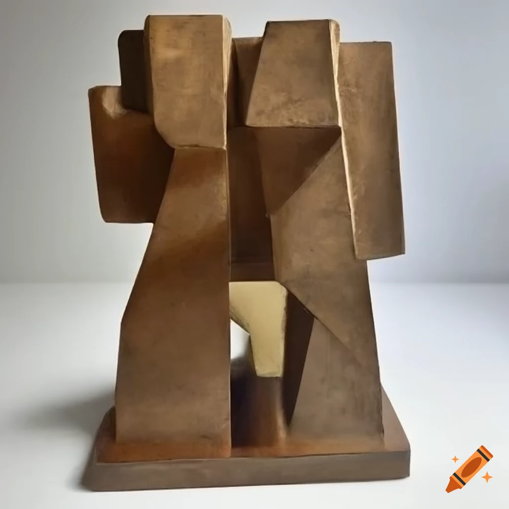 Cubist sculpture of ancient gods on Craiyon