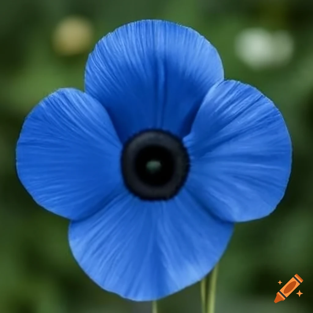 Navy blue remembrance day poppy on Craiyon