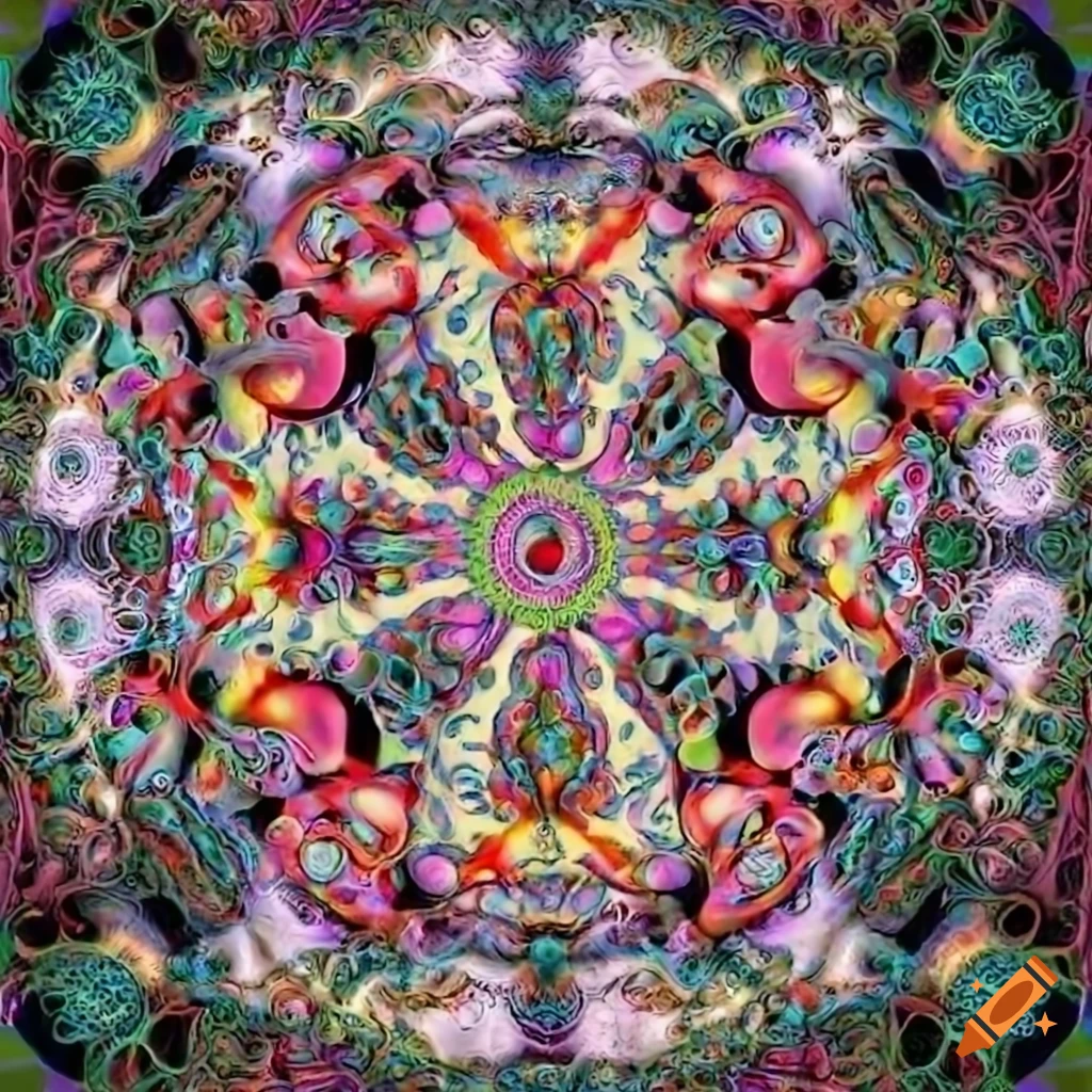 Mathematical representation of magic in haeckel style on Craiyon