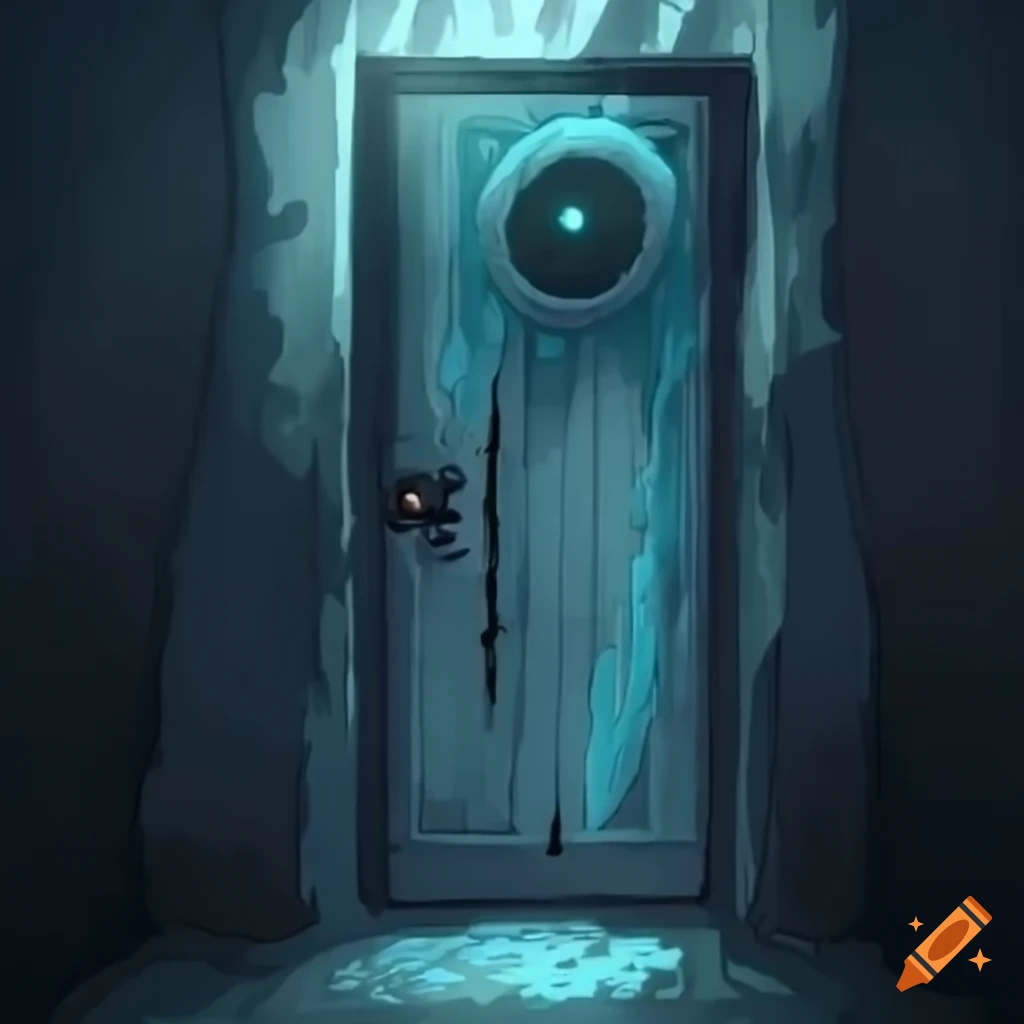 Image of mysterious gray door from undertale on Craiyon