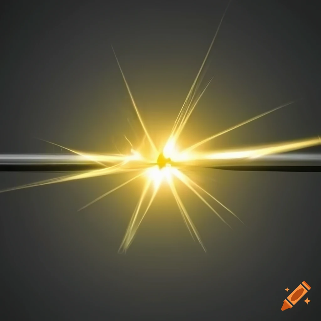 Side view of a giant laser beam blast with human silhouette on Craiyon