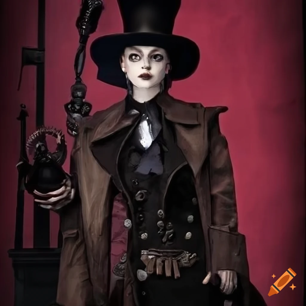 Poster of a dark steampunk Jack the Ripper in gothic London style on ...