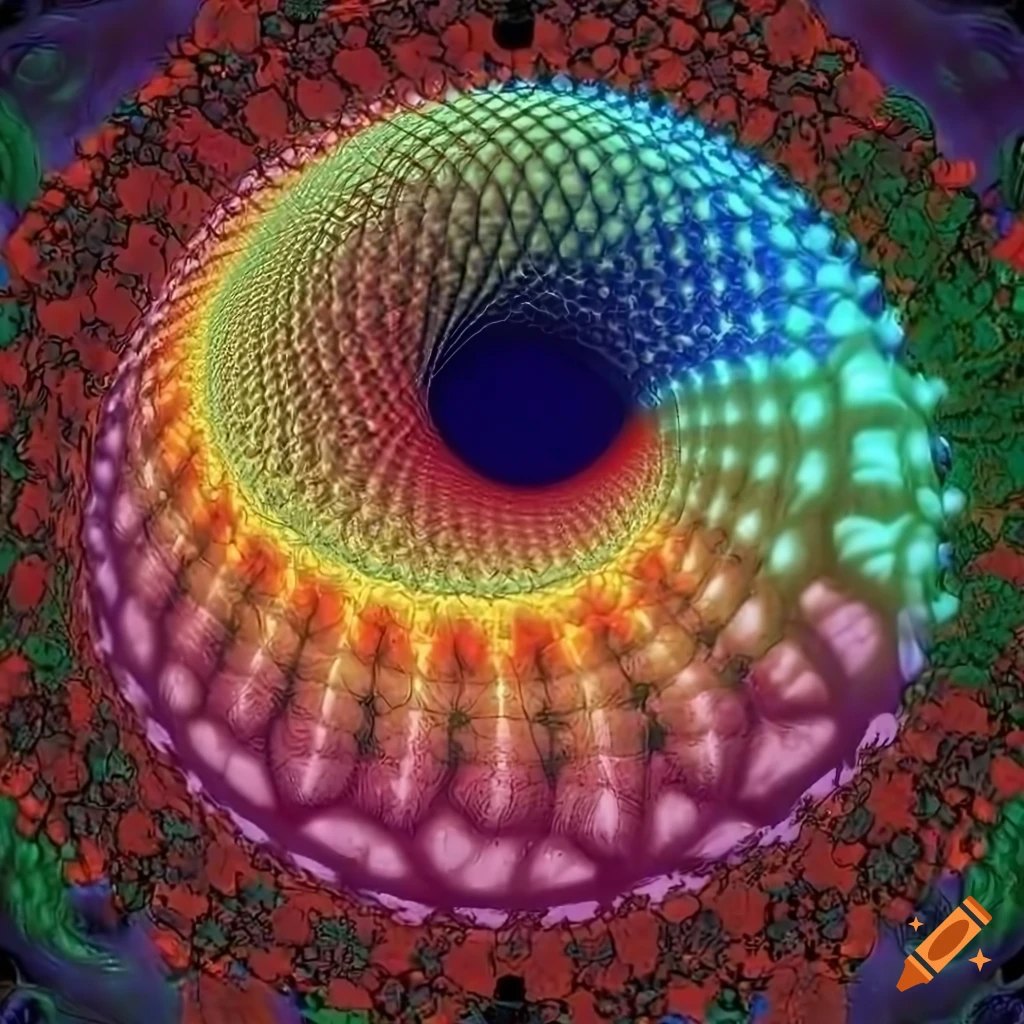 Rainbow ripple phone wallpaper in black color on Craiyon