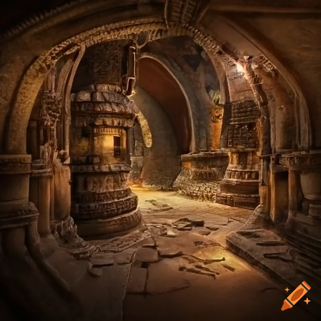 Scenic view of a Mayan city in steampunk style on Craiyon