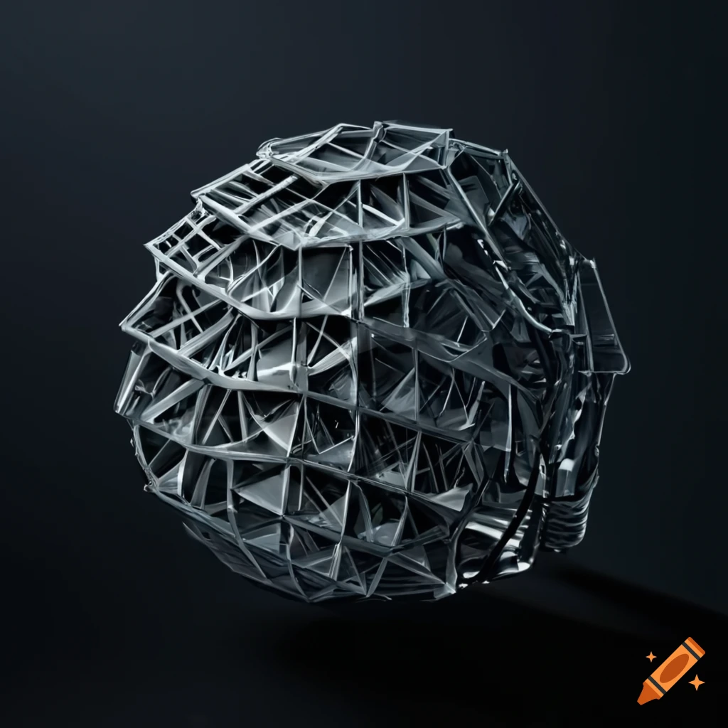 Bionic titanium structure created using additive manufacturing on Craiyon
