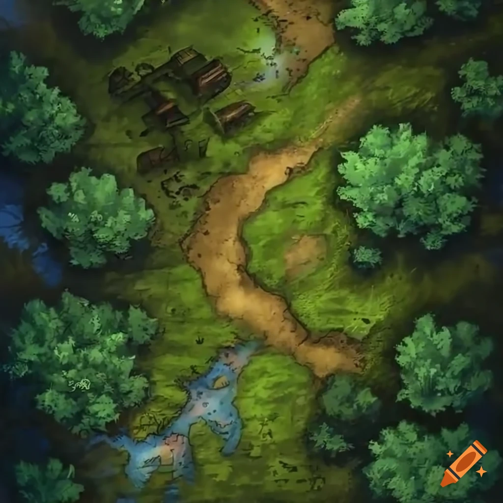 Fantasy map from above map aerial memorabilia top isometric for a tourist trekking app ...