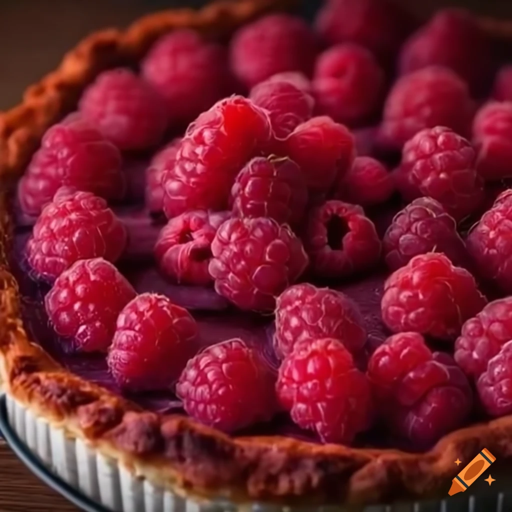 Image of a delicious raspberry pie