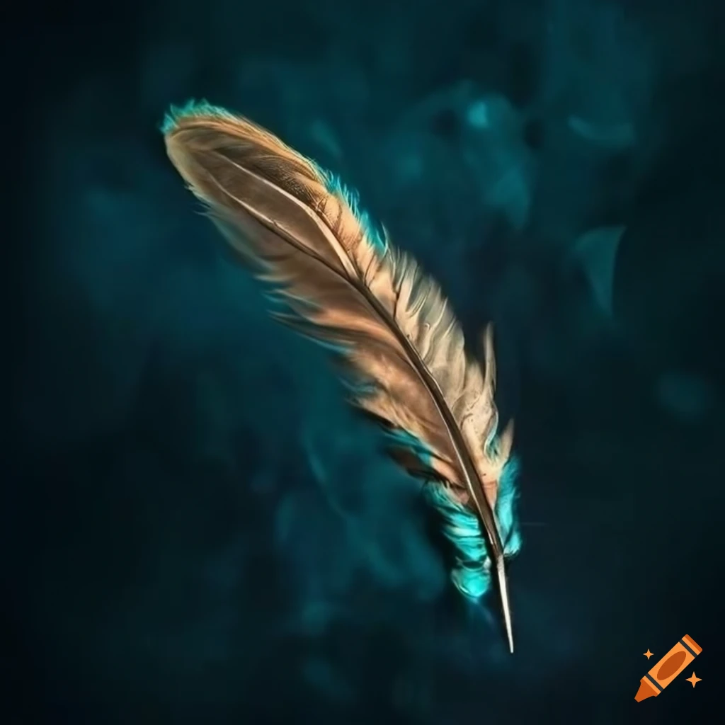 Steampunk feather petrol artwork