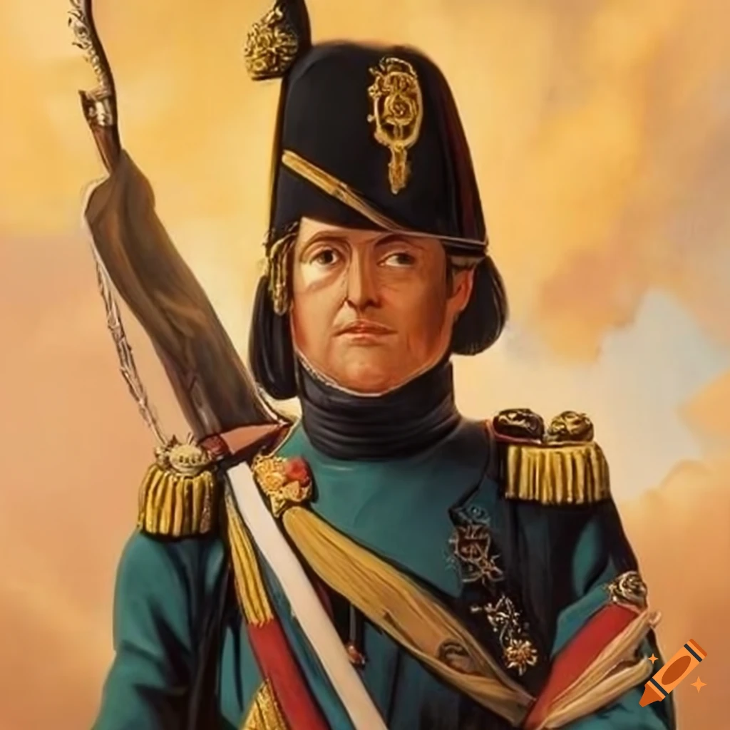 Portrait of a german napoleonic jaeger on Craiyon