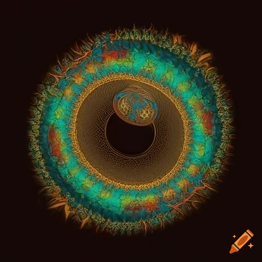 Ying yang, mandelbrot on Craiyon