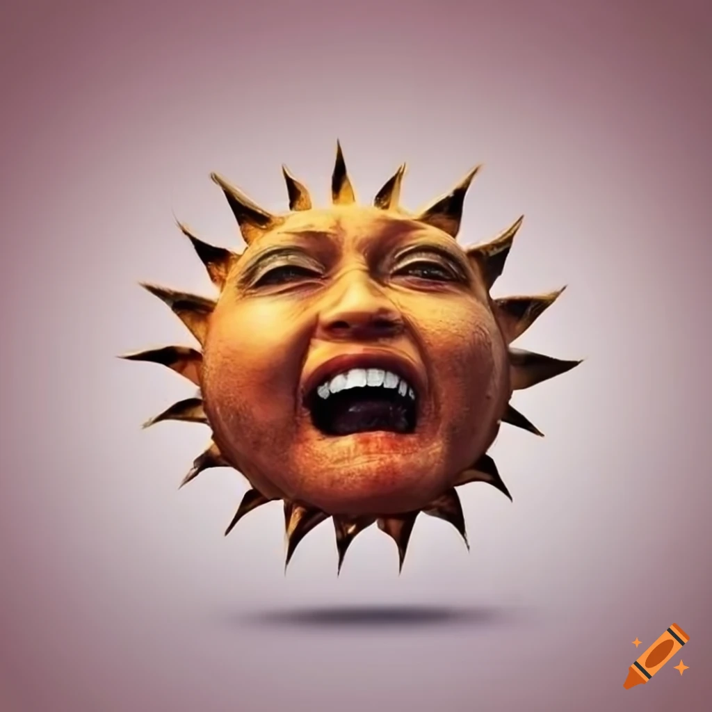 Icon of a smiling sun on Craiyon