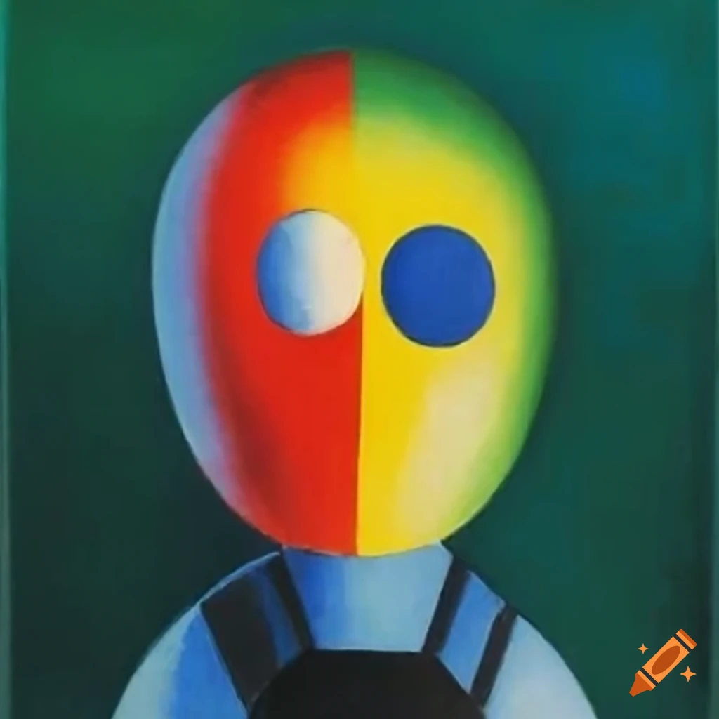 Painting by kazimir malevich against machines and ai dominance