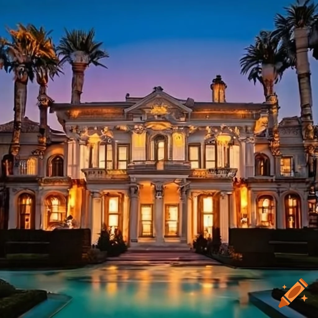 Luxury mansion in california on Craiyon
