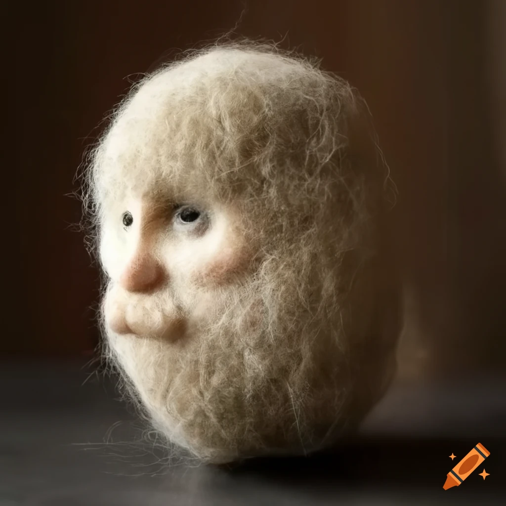 Felted wool artwork by theodor kittelsen on Craiyon