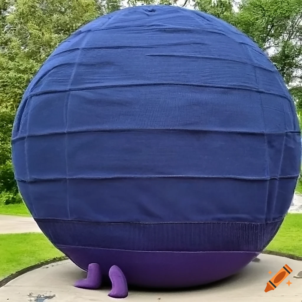 Artistic representation of a giant sock sphere on Craiyon