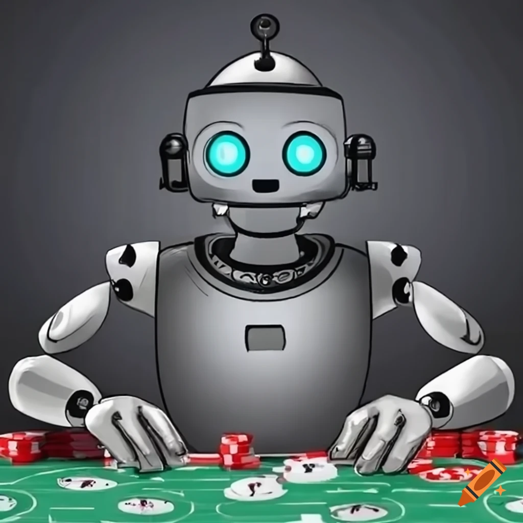 Genius robot playing poker