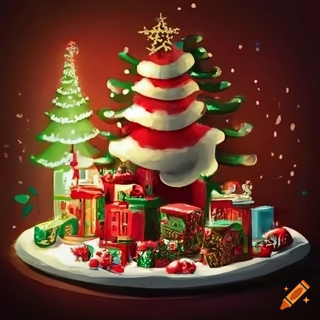 Festive christmas art