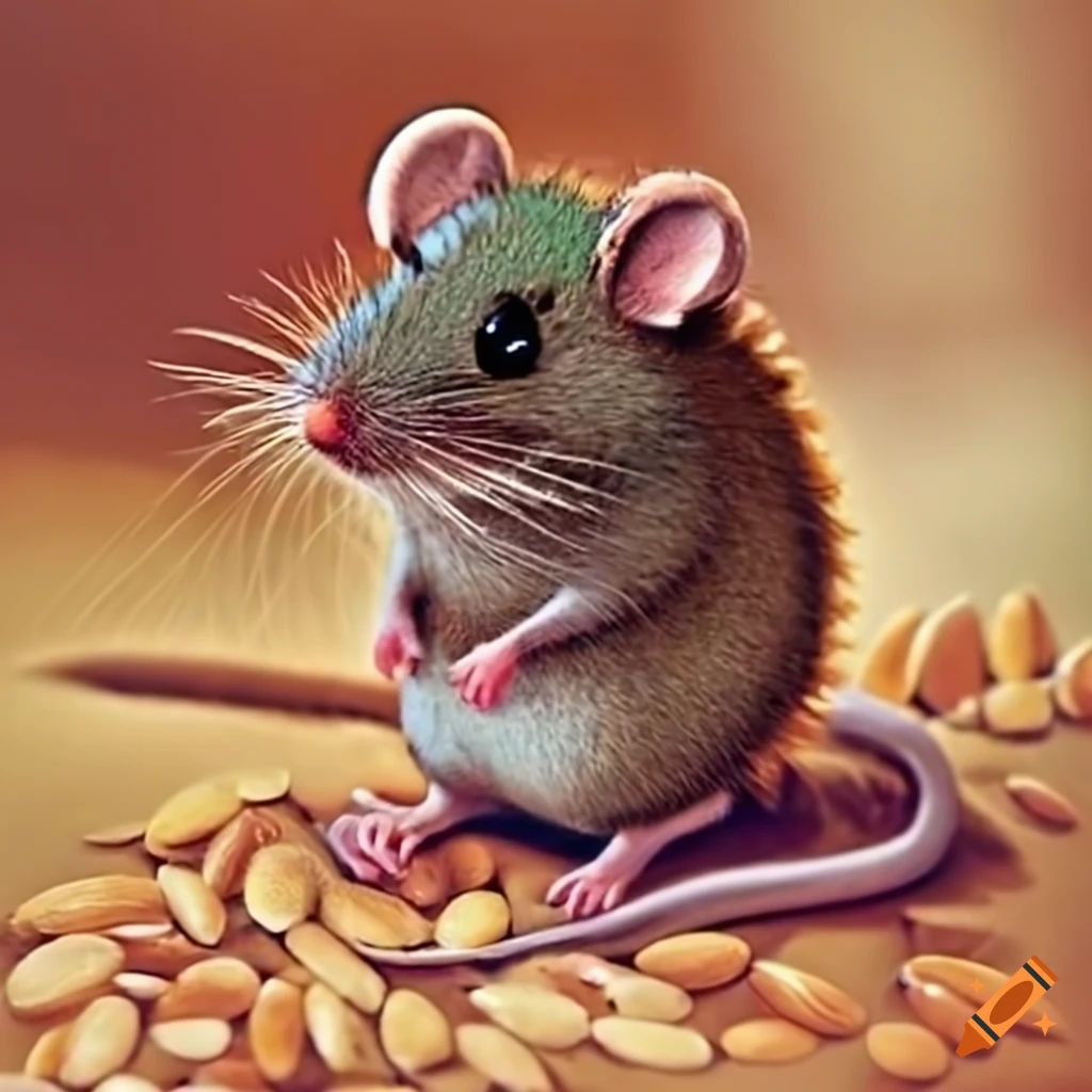 Illustration of the country mouse and the city mouse fable on Craiyon