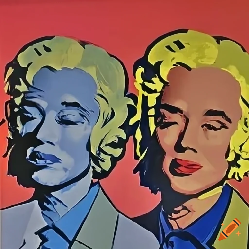 Vintage action figures artwork by andy warhol and roy lichtenstein on Craiyon