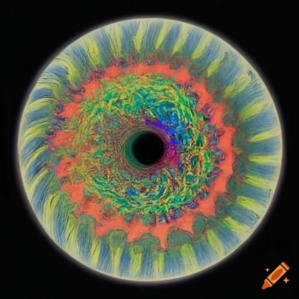 Electron diffraction art on Craiyon