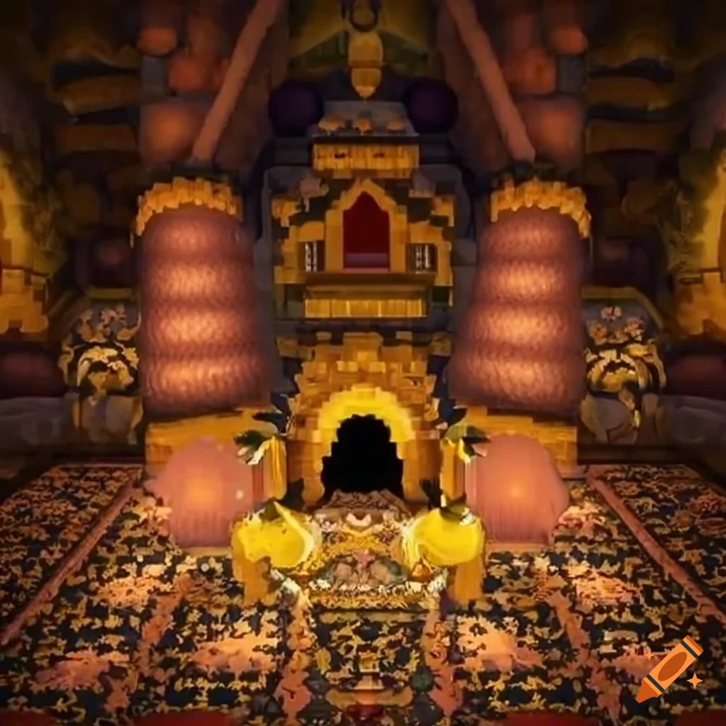 Cozy interior of bowser's castle on Craiyon