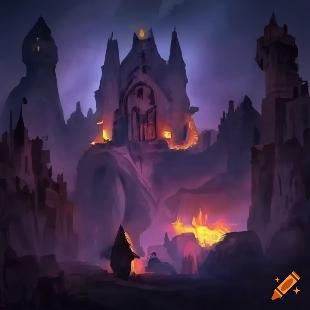 Illustration of a trip to the underworld