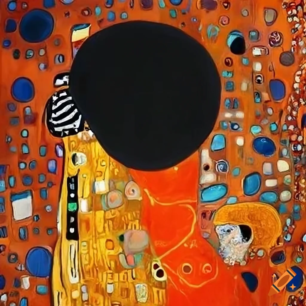 Abstract artwork with a mix of Klimt and Roman paintings on Craiyon