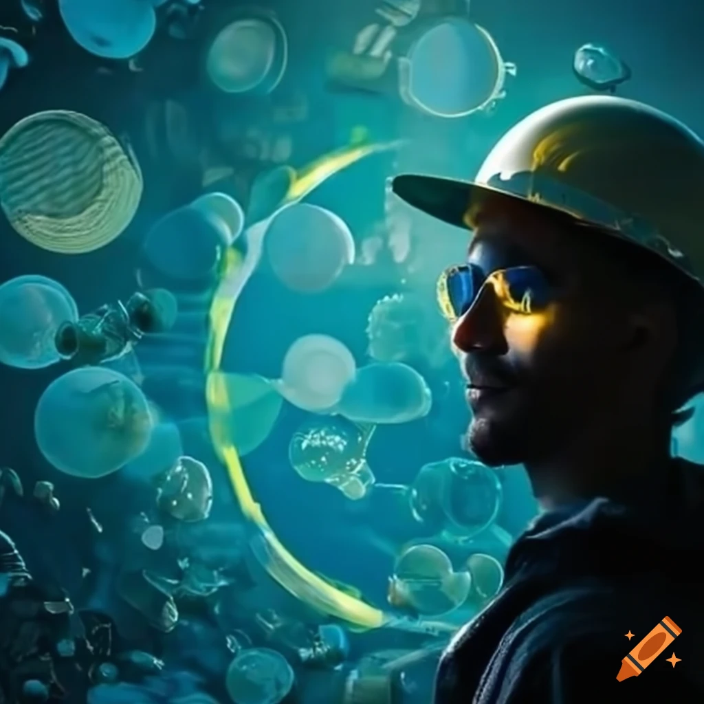 Environmental engineer working on Craiyon