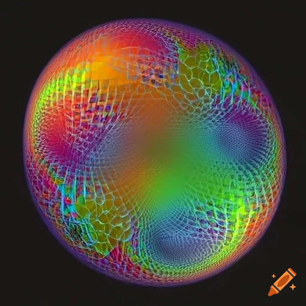 Abstract network visualization on Craiyon