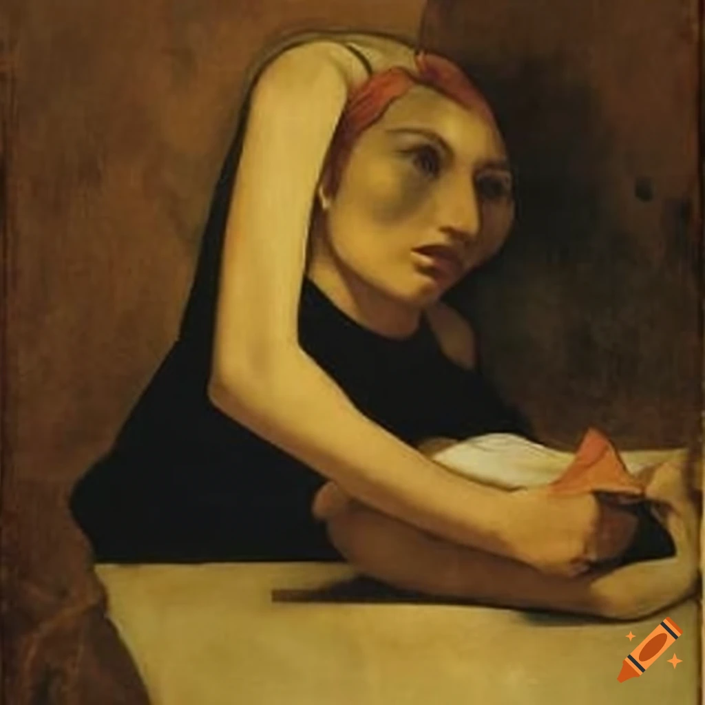 Painting by balthus on Craiyon