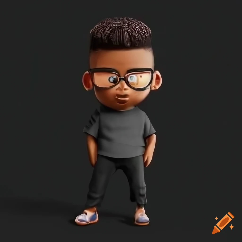 Intricate 3d art of a boy crossing the street on Craiyon