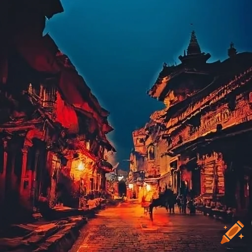 Kathmandu during malla era on Craiyon