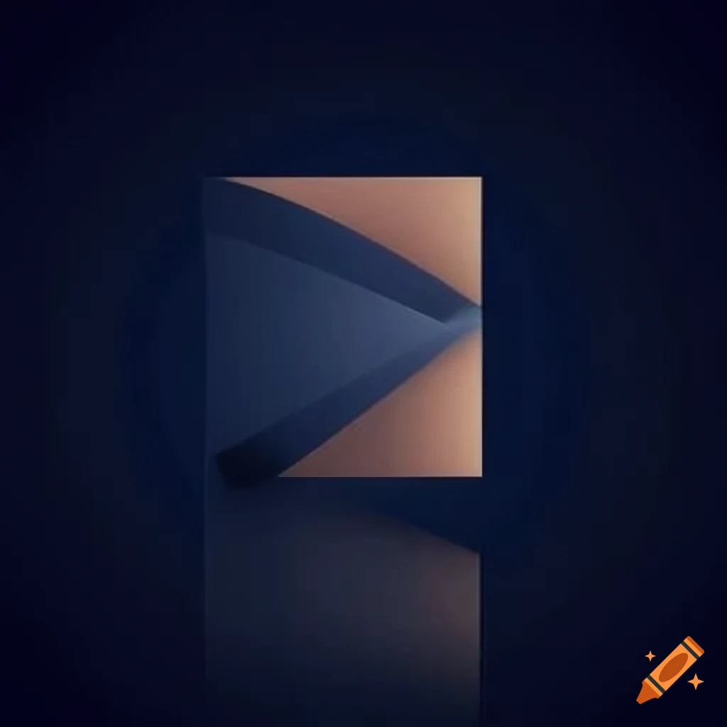 Modern name card design in beige and navy on Craiyon