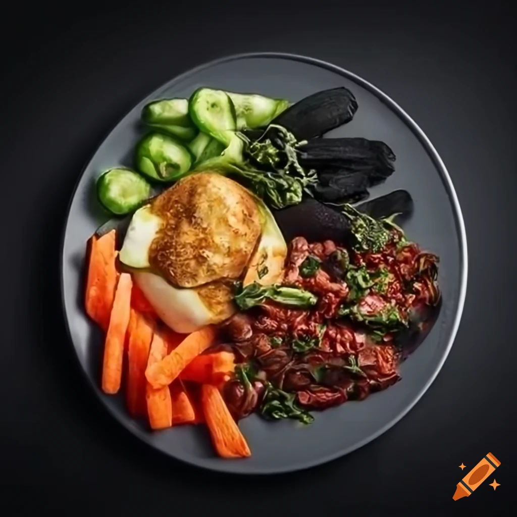 Vegetarian food on a plate