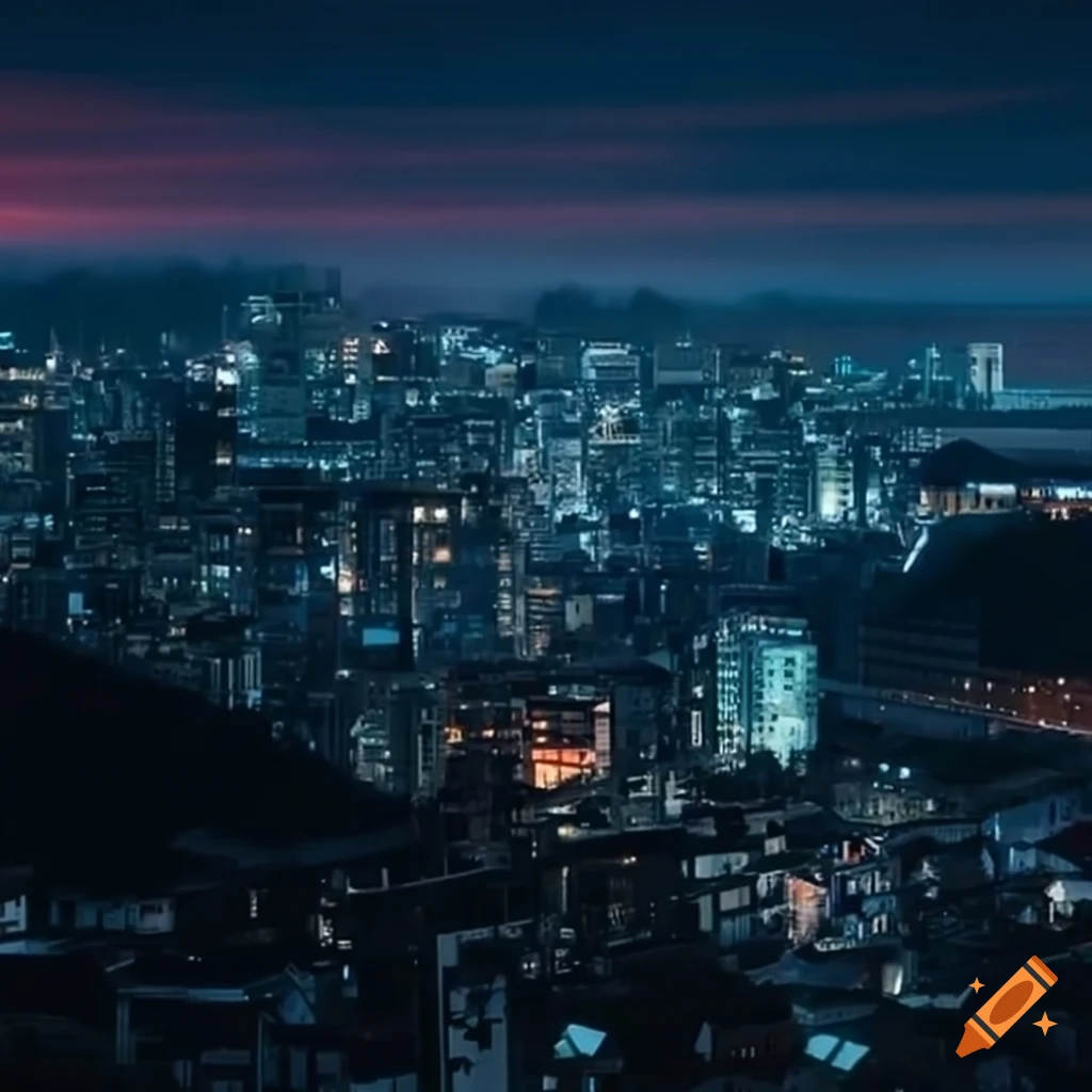 Futuristic town in japan on Craiyon