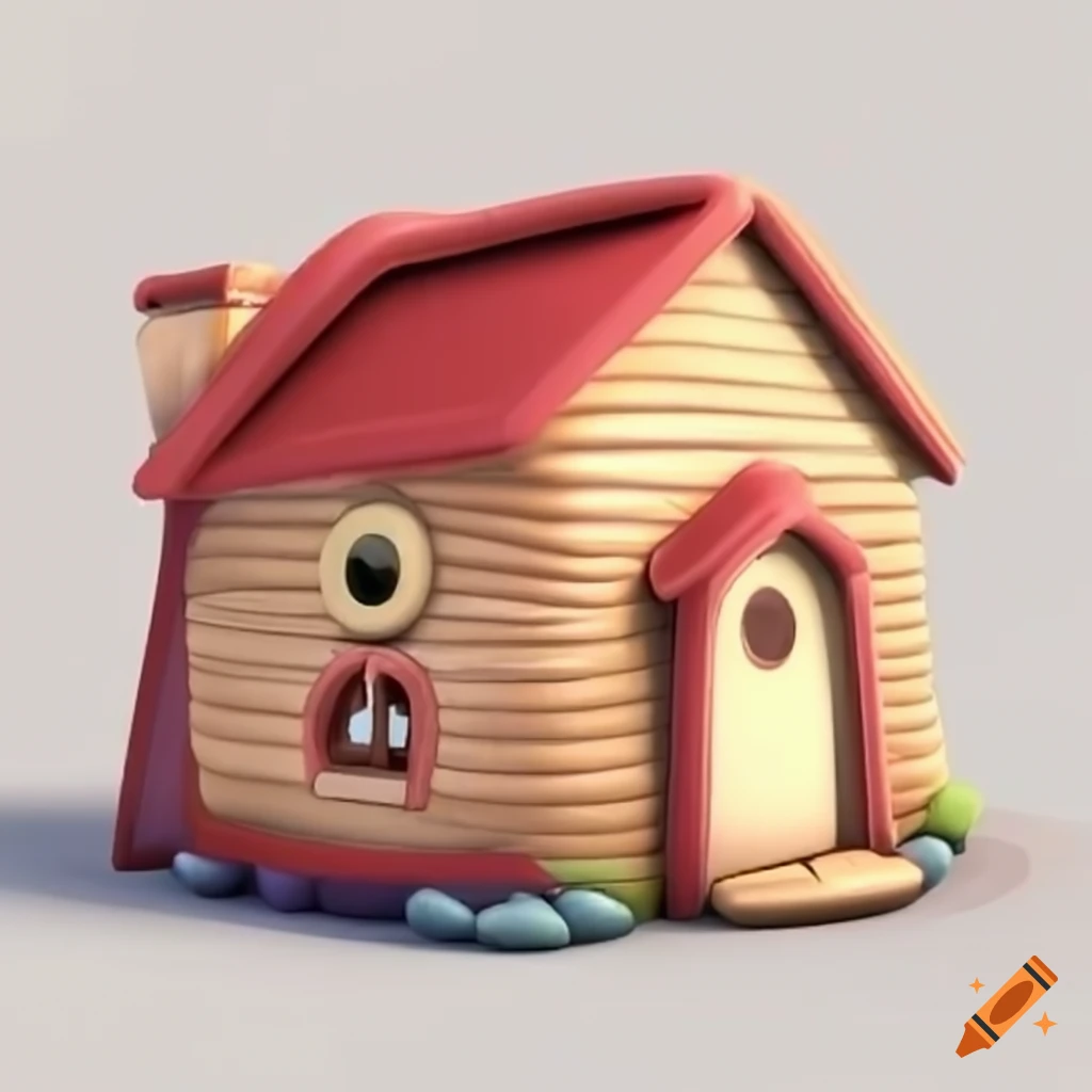 Cute cartoon home illustration on Craiyon