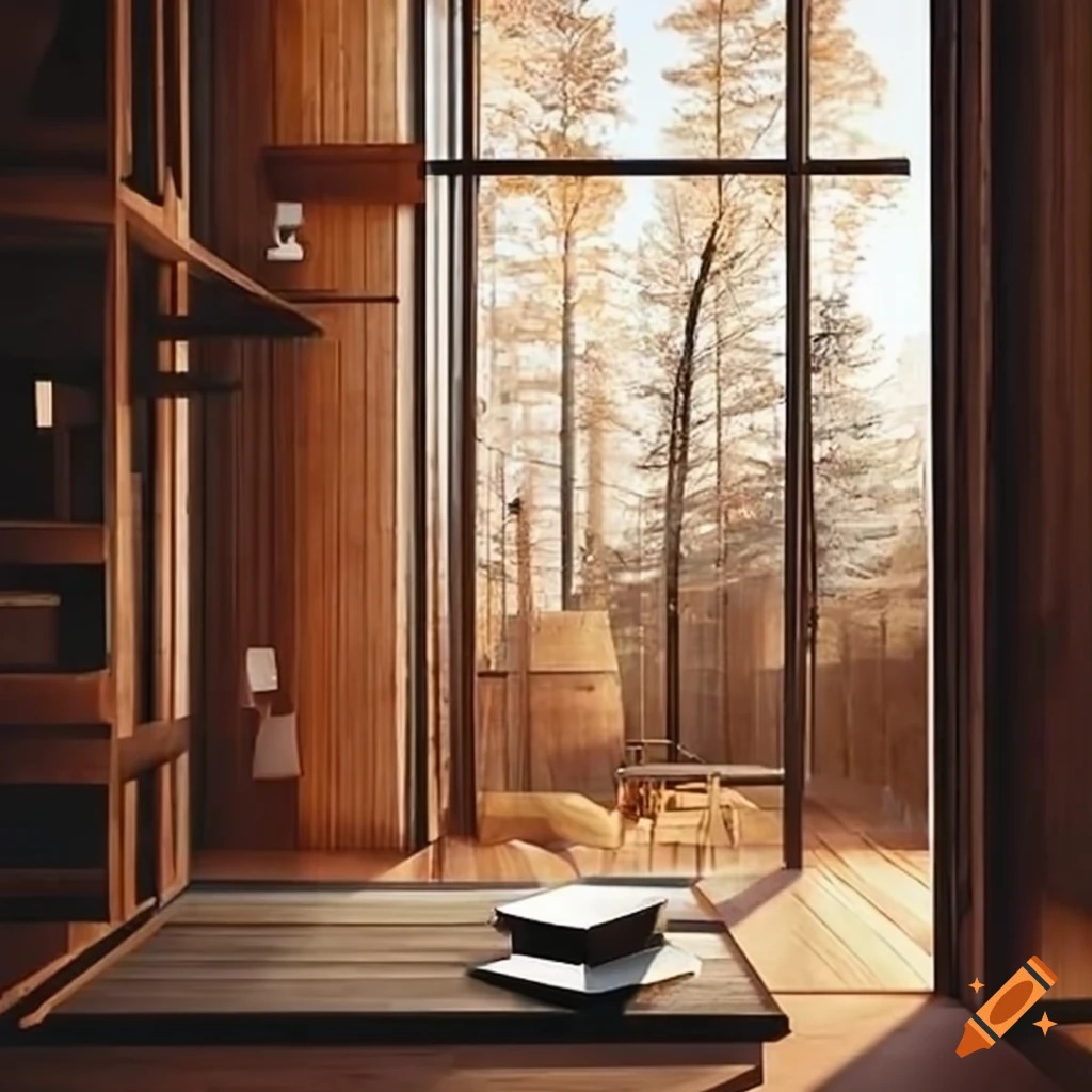 Minimalistic cabin interior design