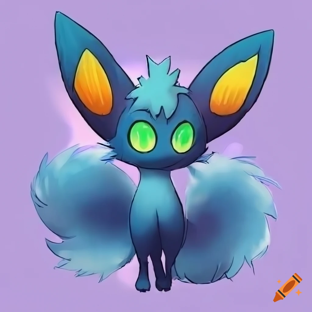 Manga style watercolor illustration of vaporeon on Craiyon