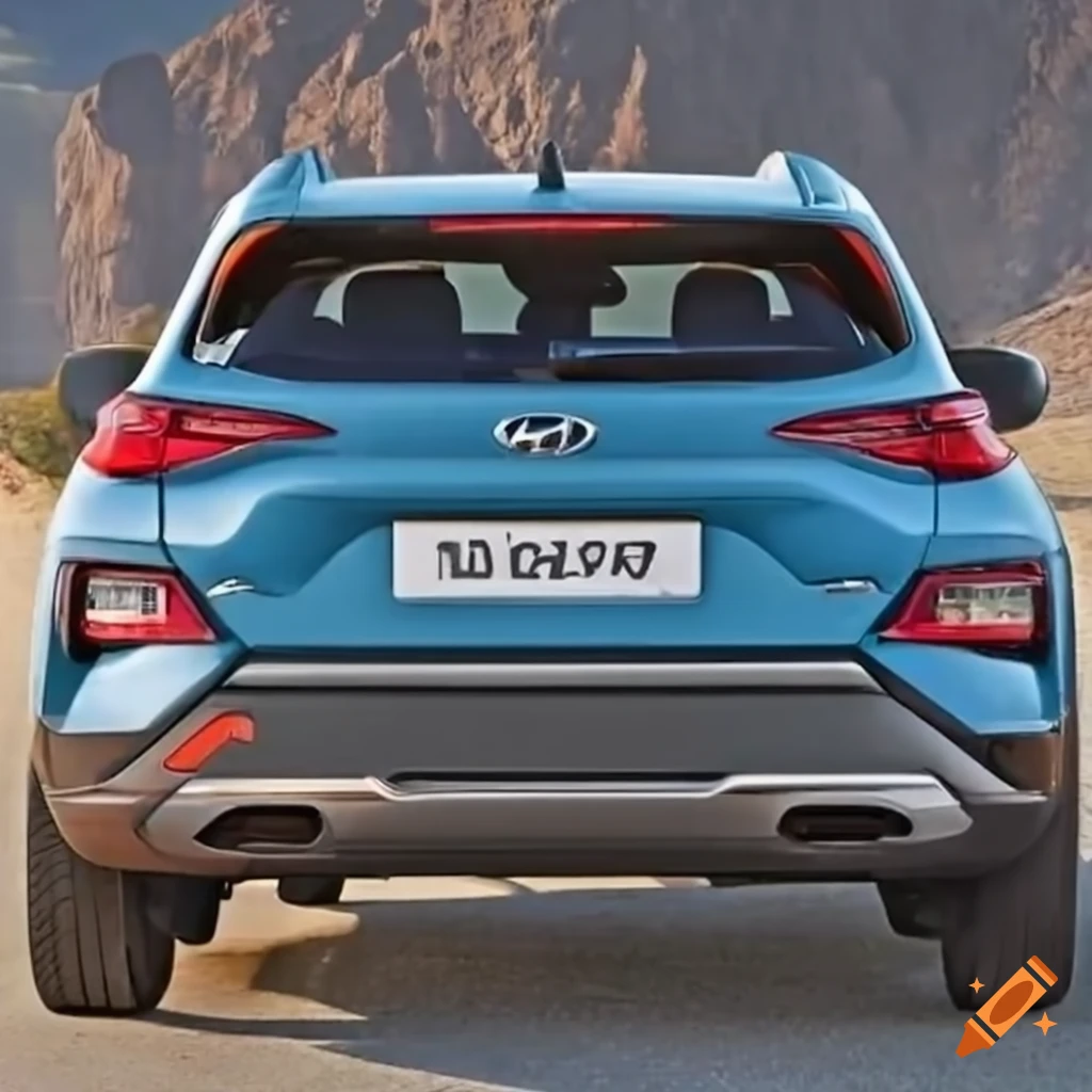 Rear view of 2022 hyundai santa fe kona on Craiyon