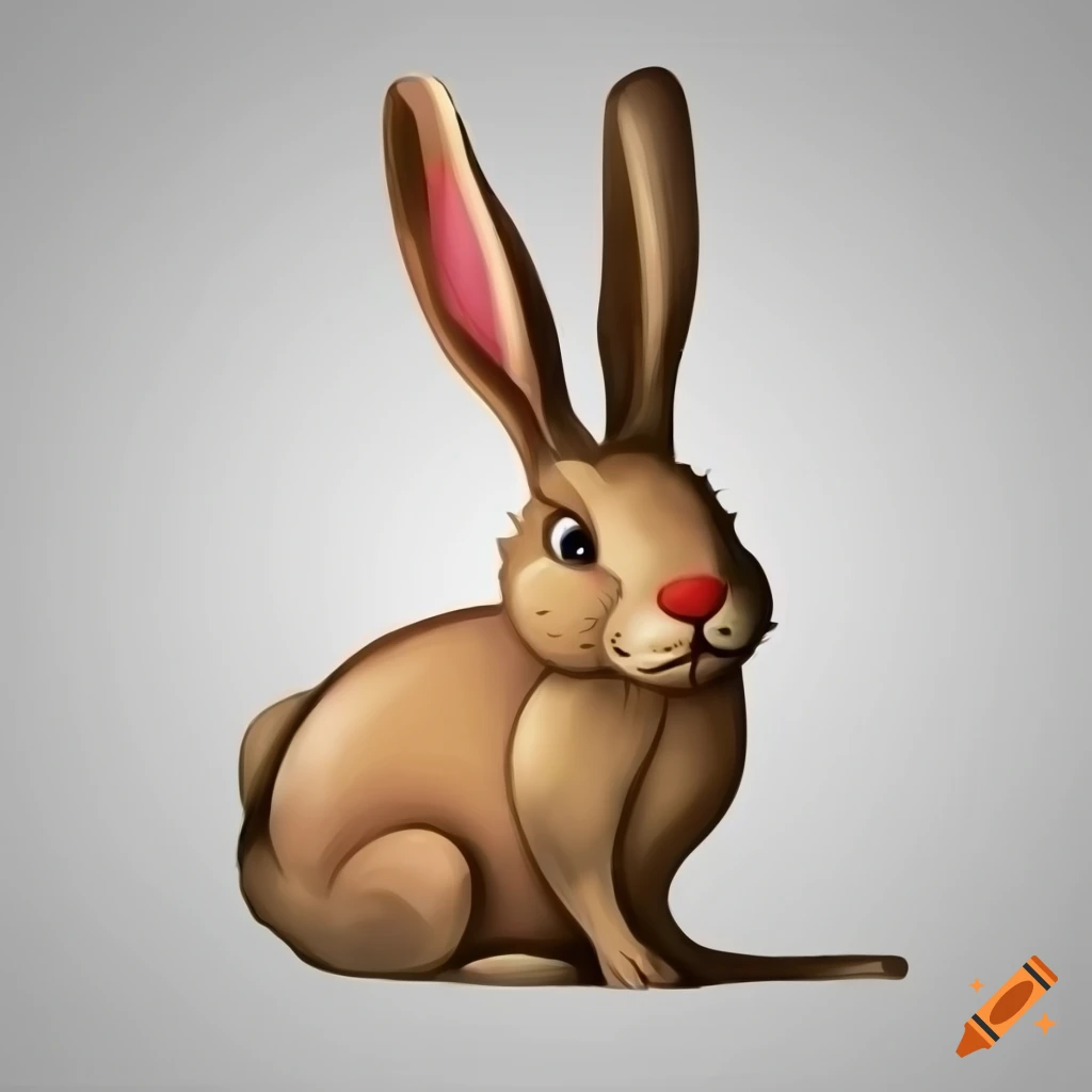 Cartoon hare illustration