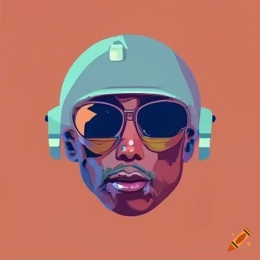 Person wearing a t-shirt with gangster rap design on Craiyon