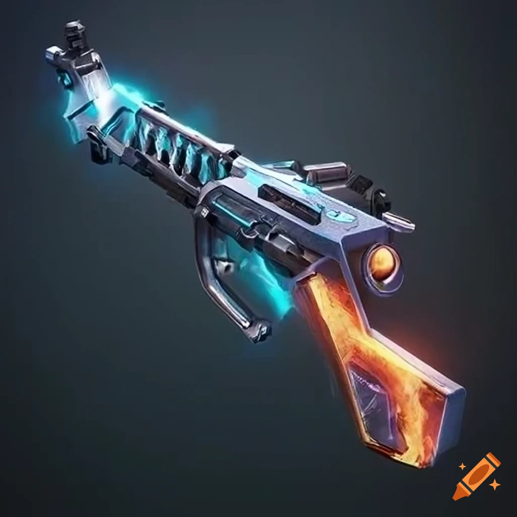 Plasma-acid lance futuristic firearm