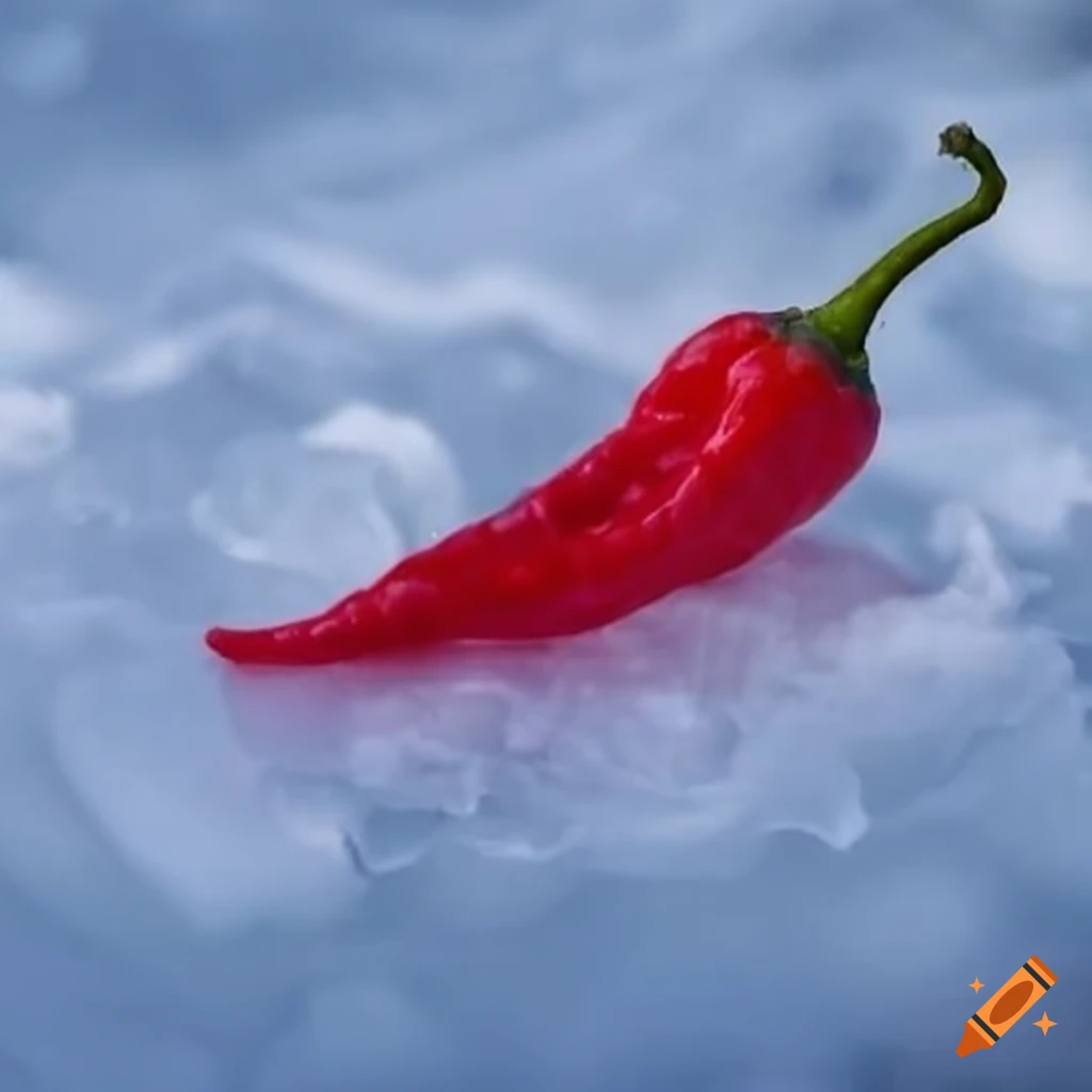 Spicy Chilli Pepper Surrounded By Icy Landscape On Craiyon spicy-chilli-pepper-surrounded-by-icy-landscape-on-craiyon