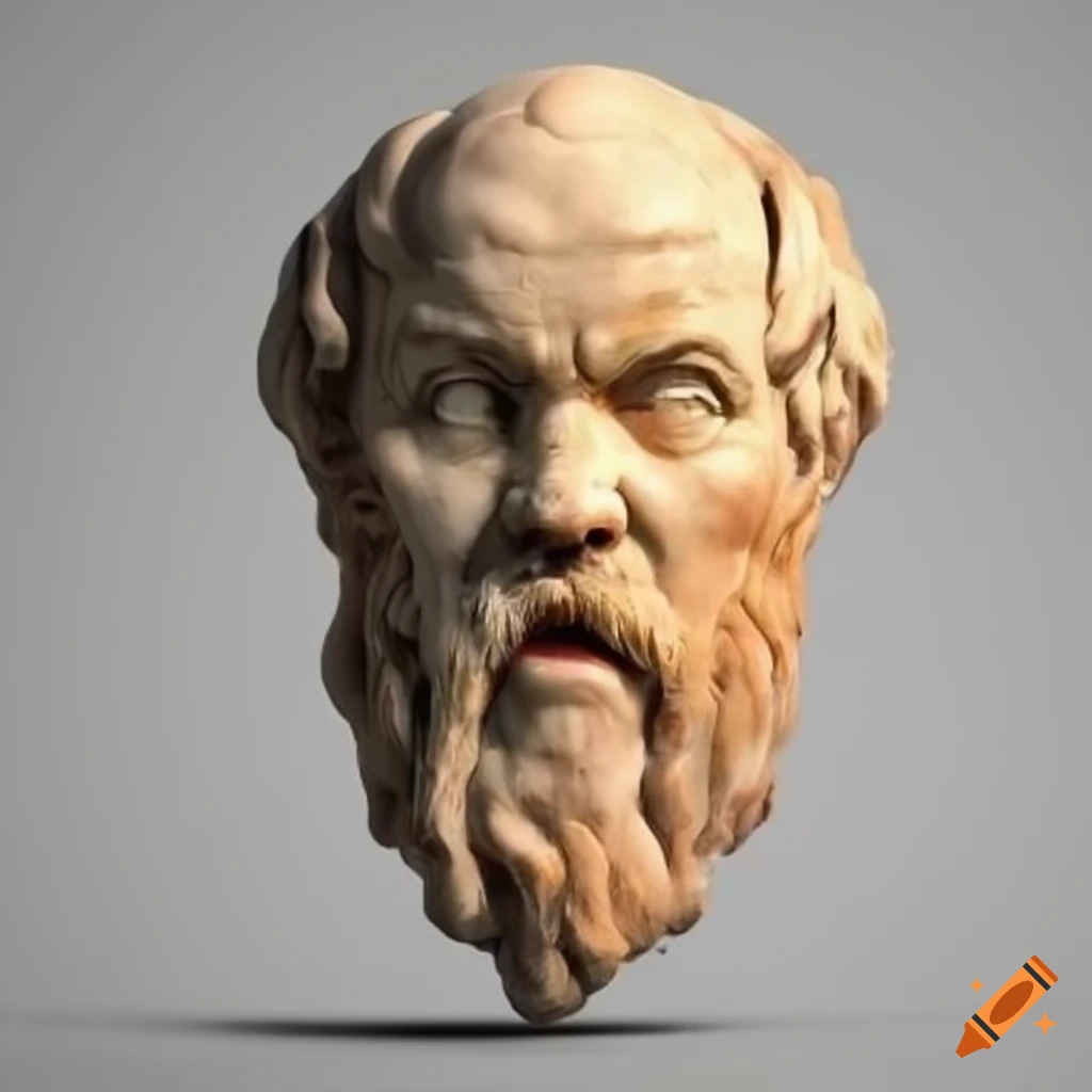 Logo of socrates, the popular philosopher on Craiyon