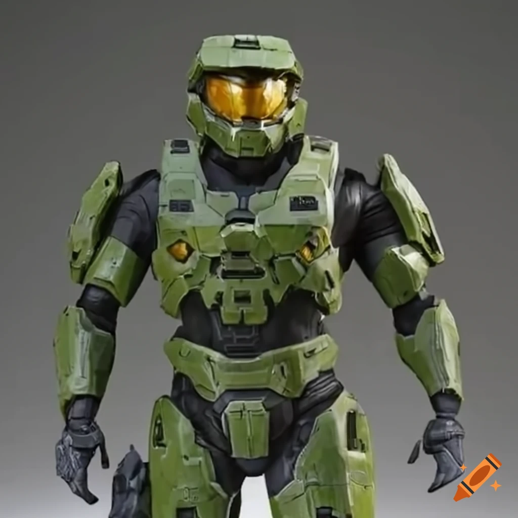 Modern day depiction of master chief from halo