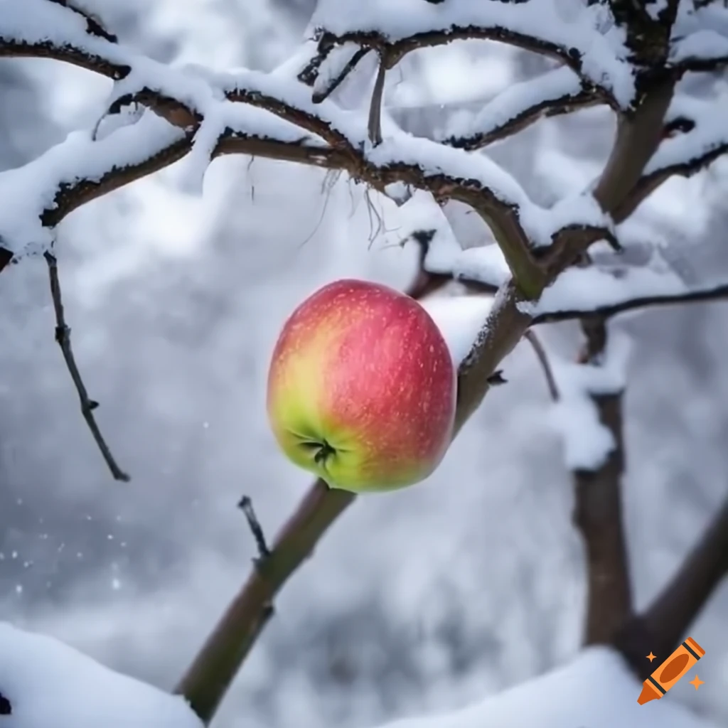 Heart shaped apple tree on Craiyon