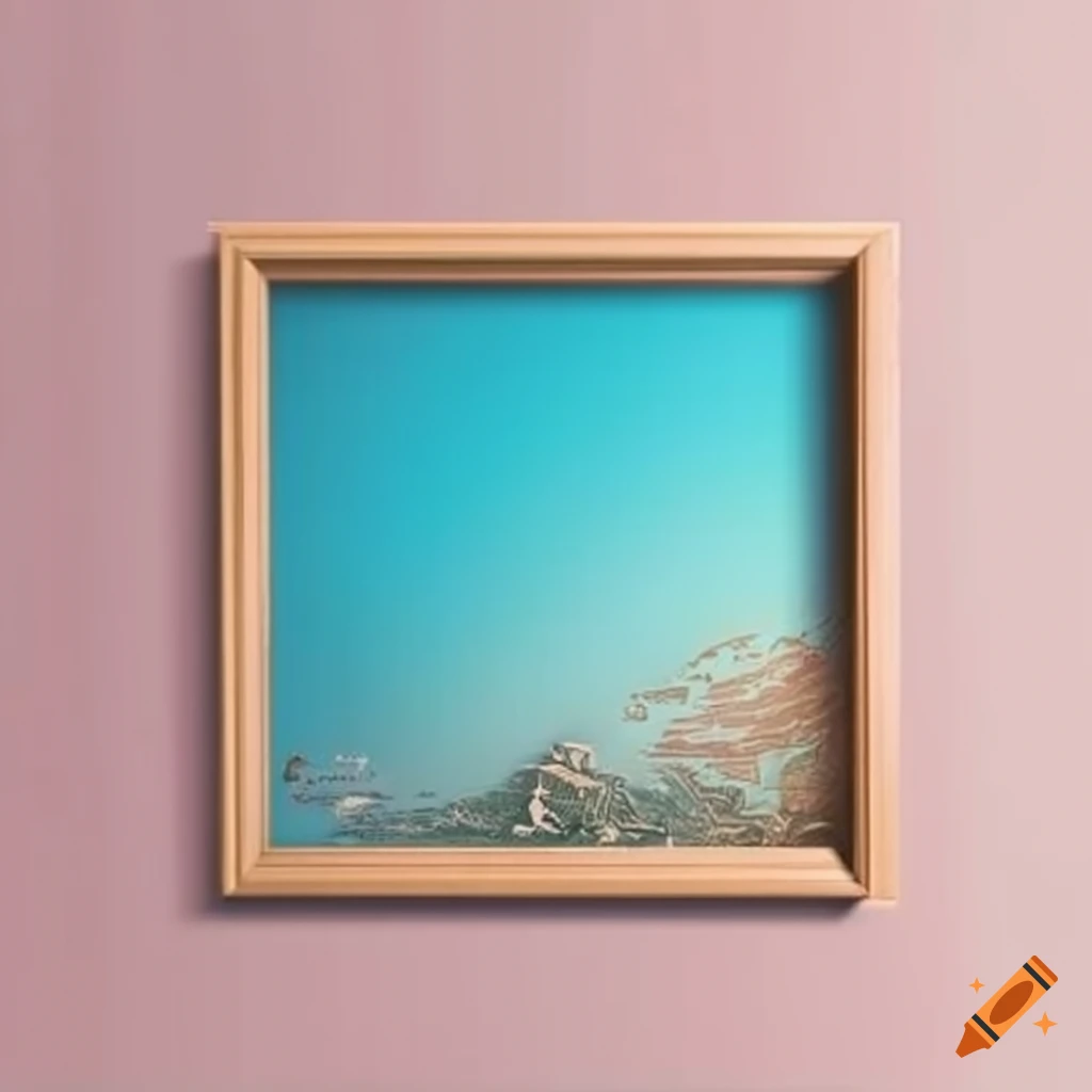 Decorative frame for a map