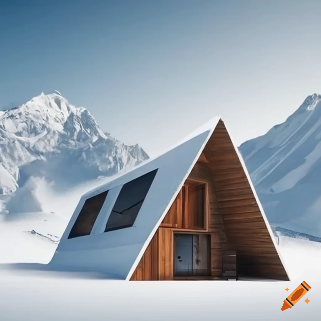 Minimalist alpine ski cabin design