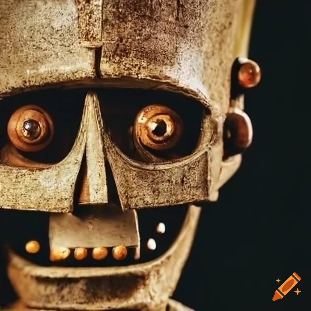 Ancient robot sculpture on Craiyon