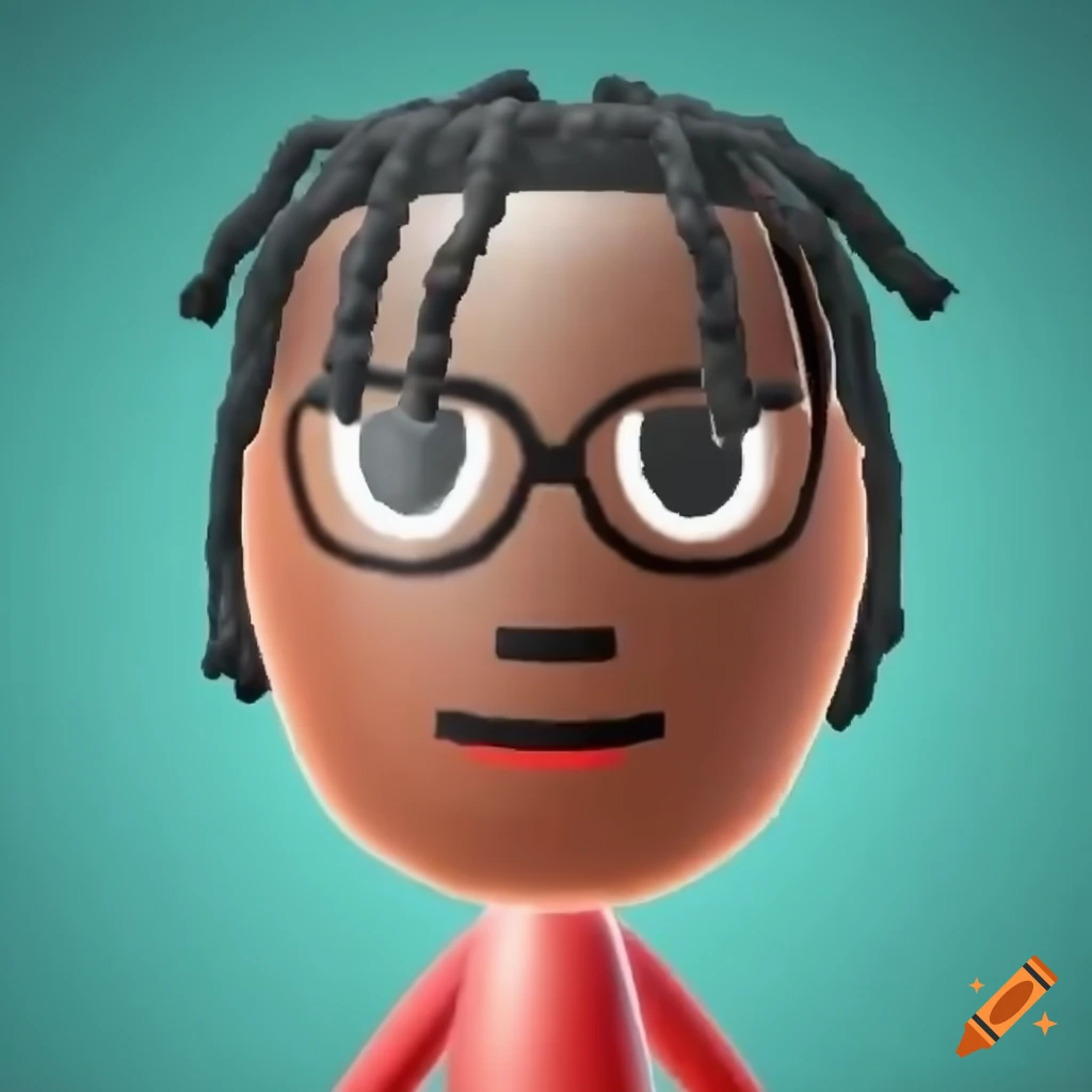 Polo g and a mii dressed as a rapper on Craiyon